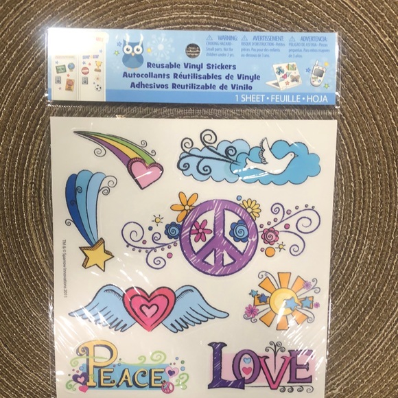 Sparrow Industries Inc | Other | Reusable Vinyl Stickers Lockers Peace ...